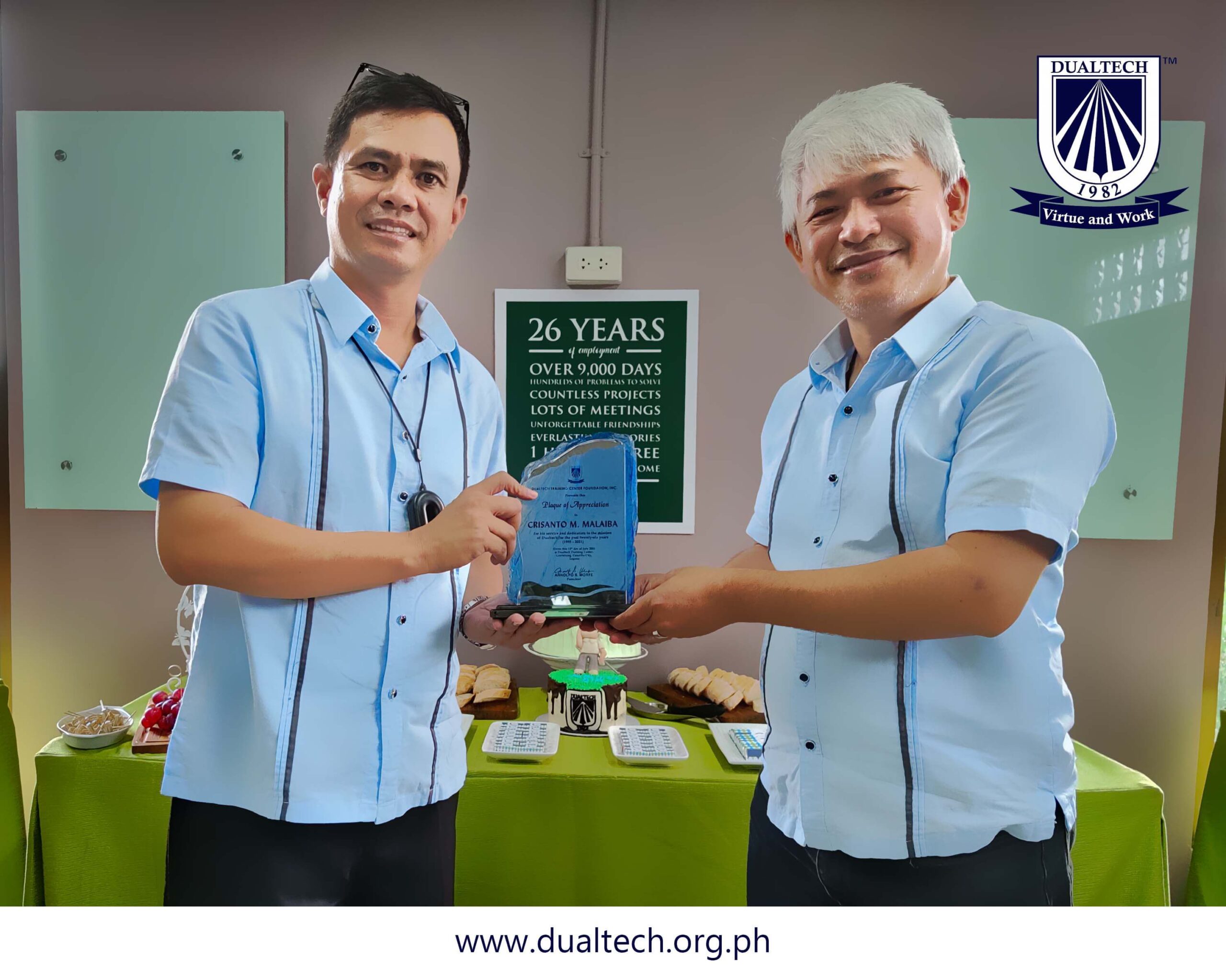Partner, Then Friend For Life - Dualtech Training Center