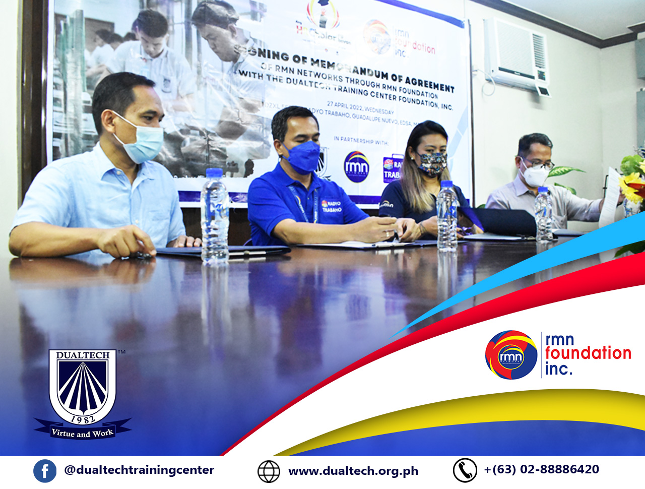 RMN Broadcasting Signals of Hope - Dualtech Training Center