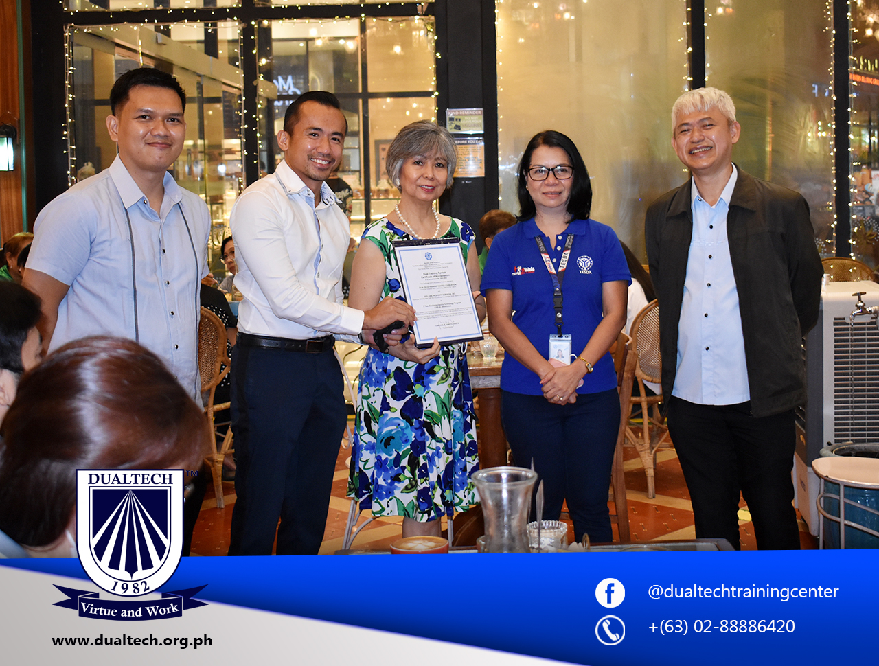 Dualtech Industry Partners receive TESDA DTS accreditation - Dualtech ...