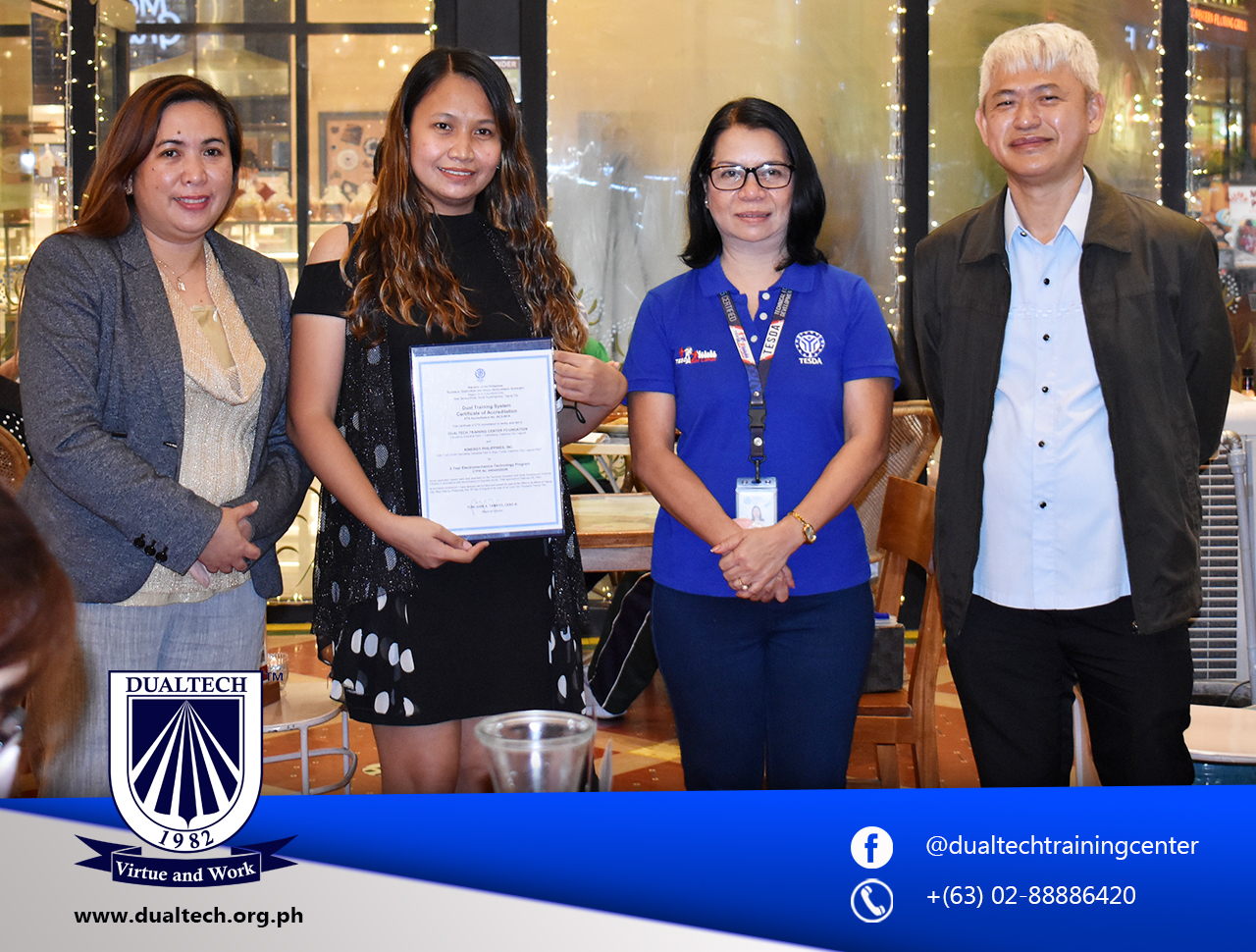 Dualtech Industry Partners receive TESDA DTS accreditation - Dualtech ...