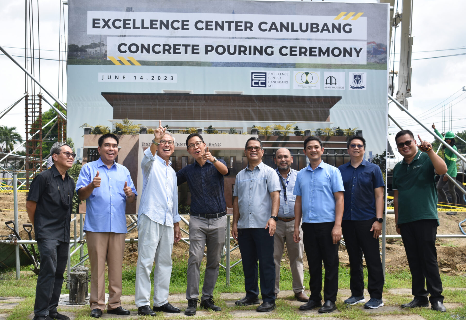 Concrete Pouring Ceremony Held for future Excellence Center Canlubang ...