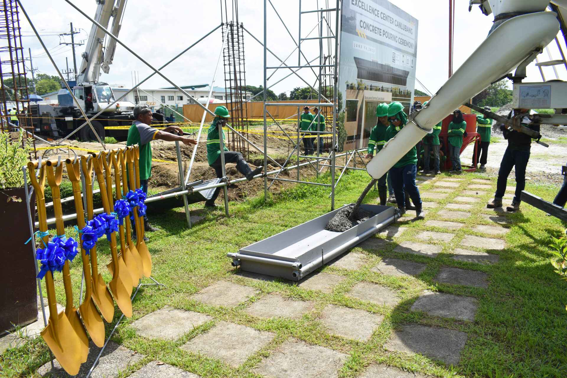 Concrete Pouring Ceremony Held for future Excellence Center Canlubang ...