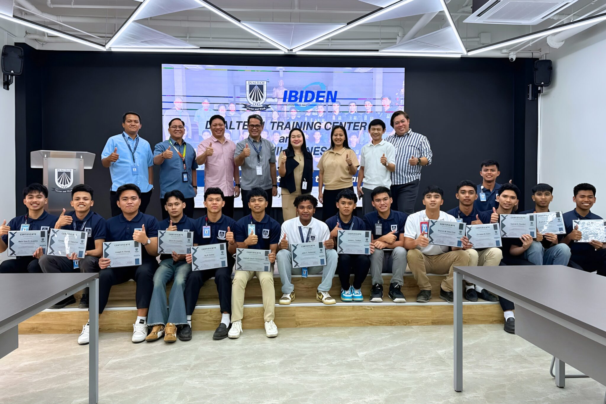 Ibiden Philippines awards scholarship certificates to Dualtech scholars ...