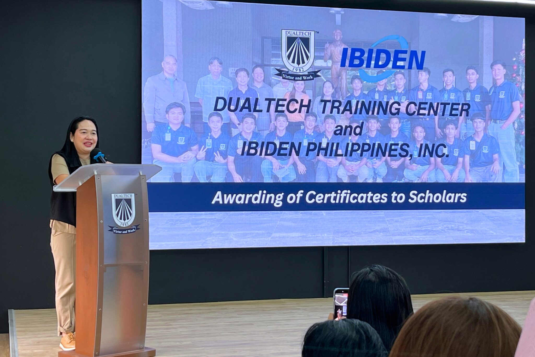 Ibiden Philippines awards scholarship certificates to Dualtech scholars ...